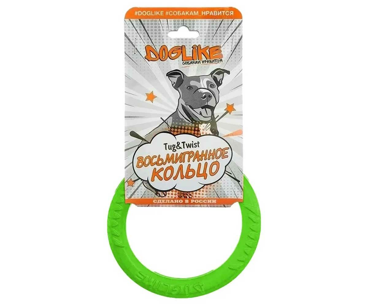 Игрушка Doglike для собак кольцо 8-гранное крохотное d-0395 зеленый