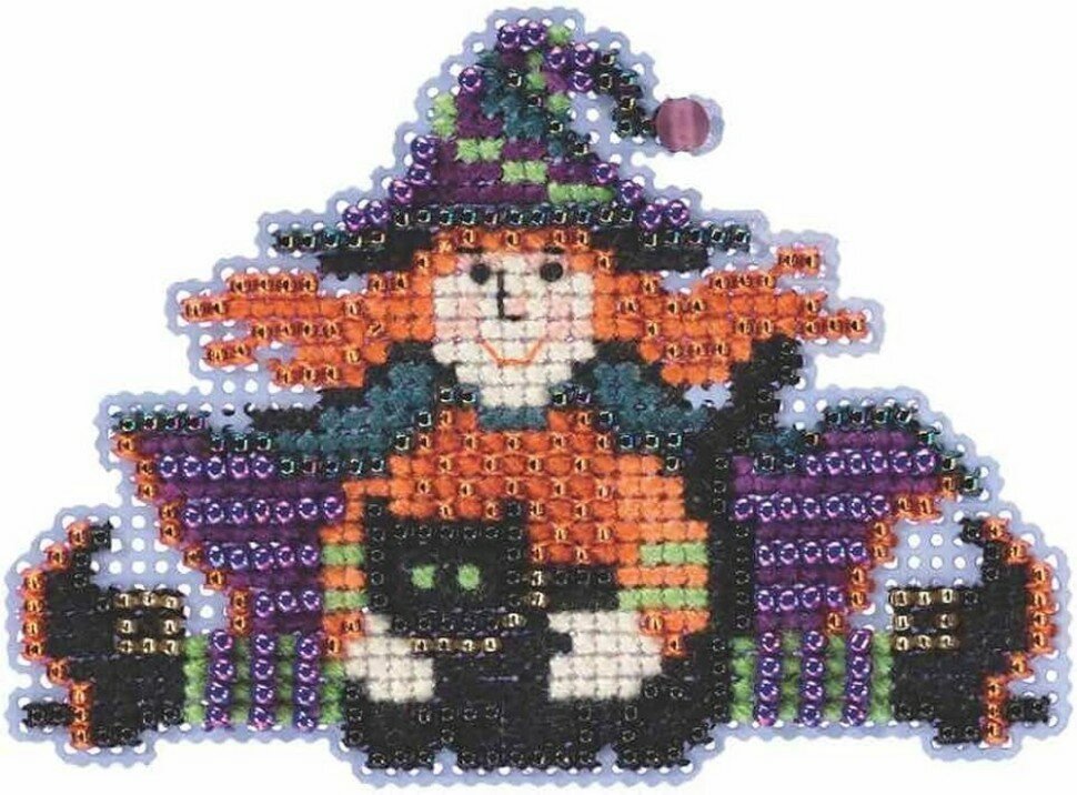 Набор для вышивания Mill Hill #MH185201 Wacky Wendy (Чокнутая Венди), Счетный крест, 8.9 x 5.7 см