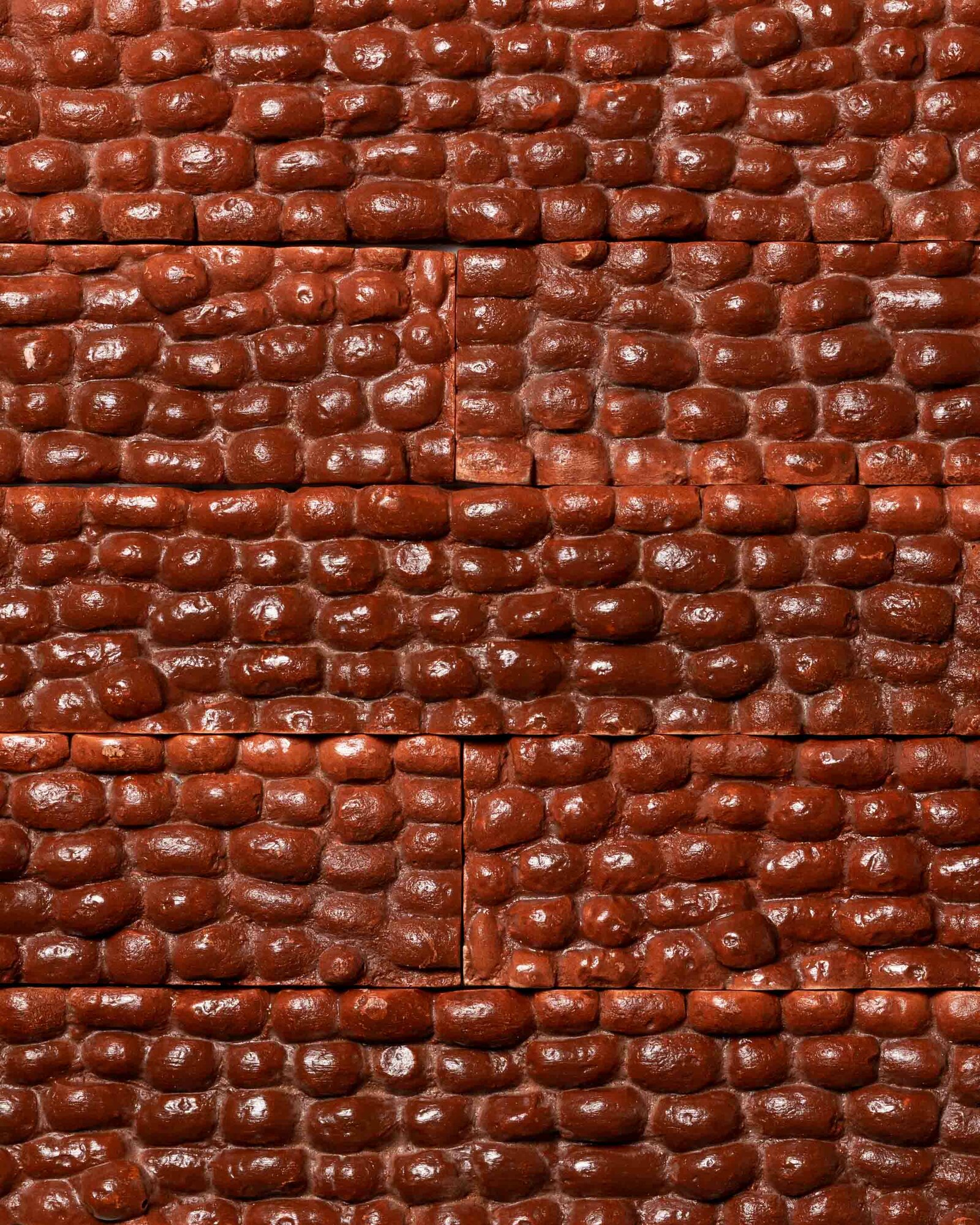 Декоративный гипсовый сланец инкора-декор Пористый камень 0,397 м2 темно-красный 11 шт 38х9,5см