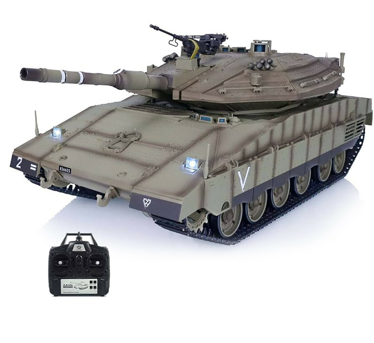 Heng Long Радиоуправляемый танк Heng Long Merkava MK4 S version V7.0 масштаб 1:16 2.4G - 3958-1Upg V7.0