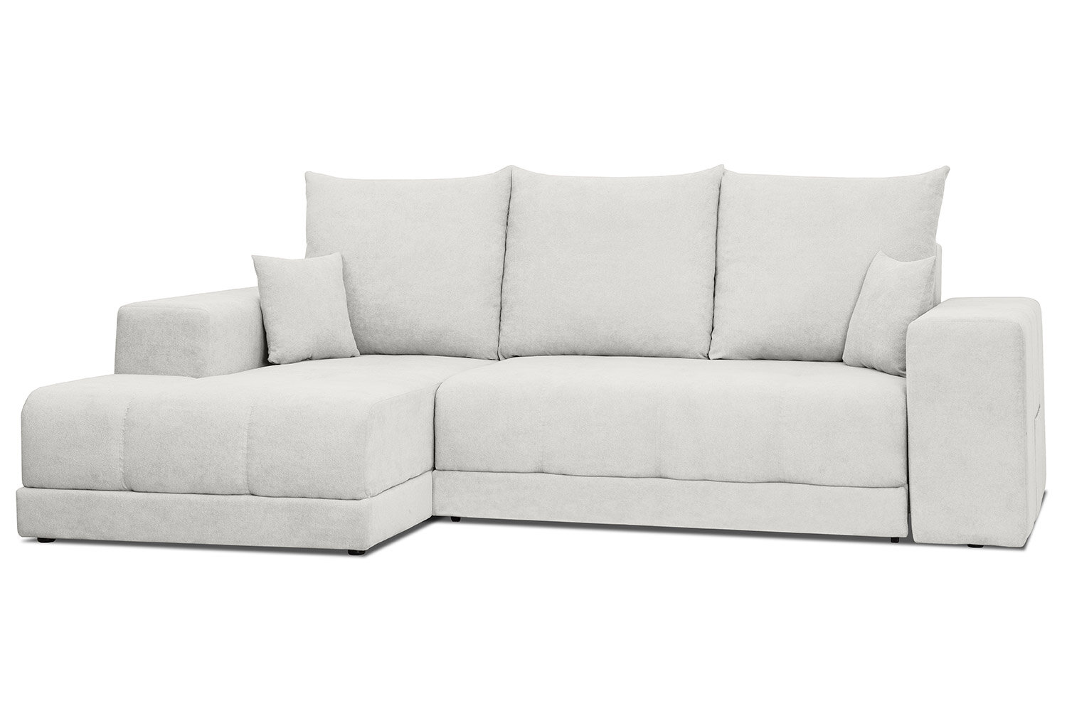 Угловой диван-кровать Мэнфилд 264х98х165 см, правый угол, цвет светло-бежевый