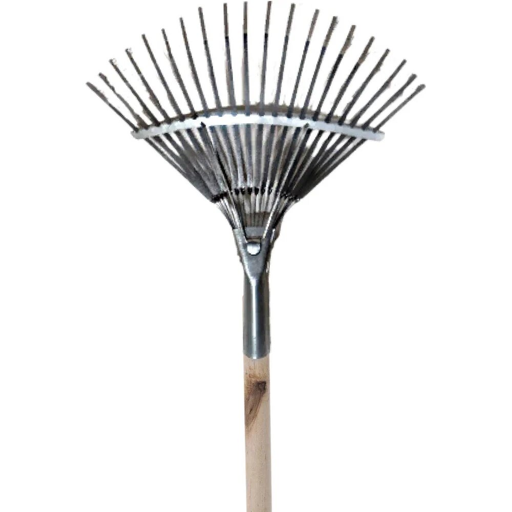 Грабли ООО Агростройлидер веерные пластинчатые 20-ти зубые оцинк. сталь с черенком в сборе САД-09.09.2, 10 л