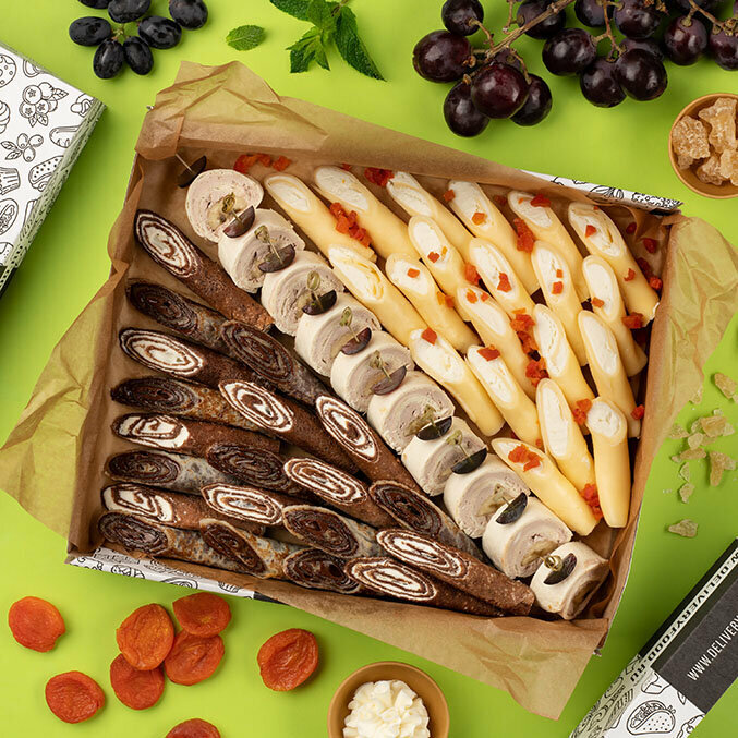 Бокс рулетиков премиум #3 Сладкие и блинные