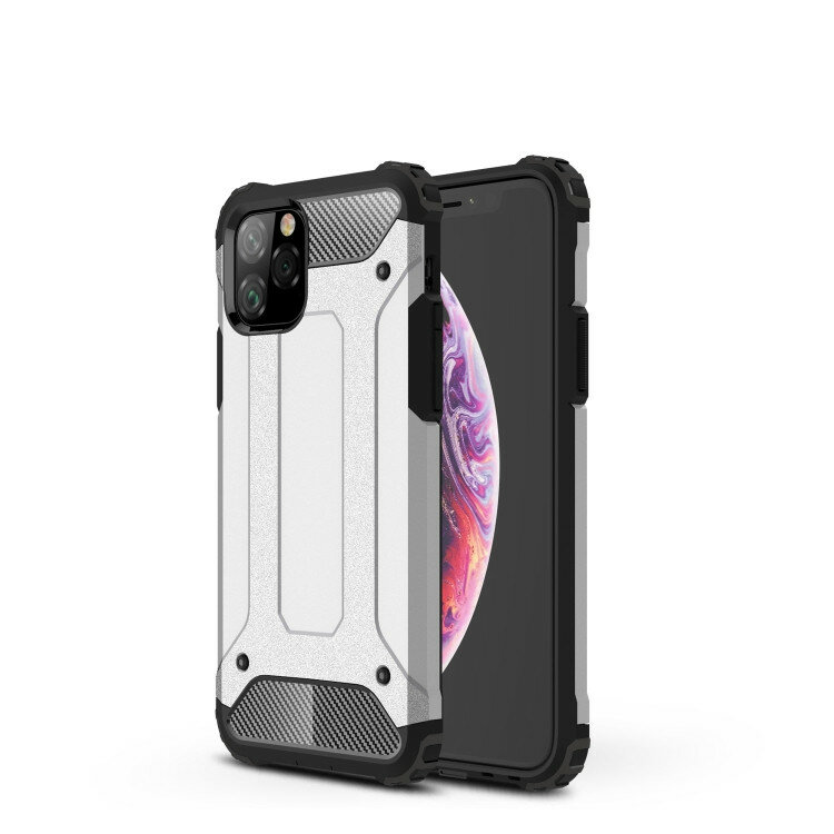 Противоударный чехол Tough Armor Ver.2 для iPhone 11 Pro Max с усиленной защитой (Silver)