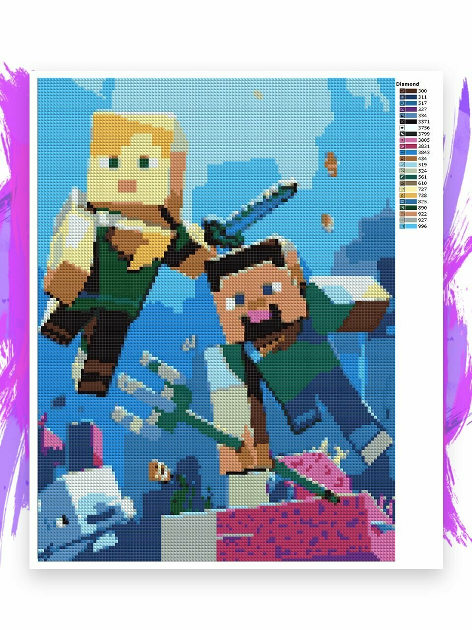 Алмазная мозаика без подрамника - вышивка Кубомир