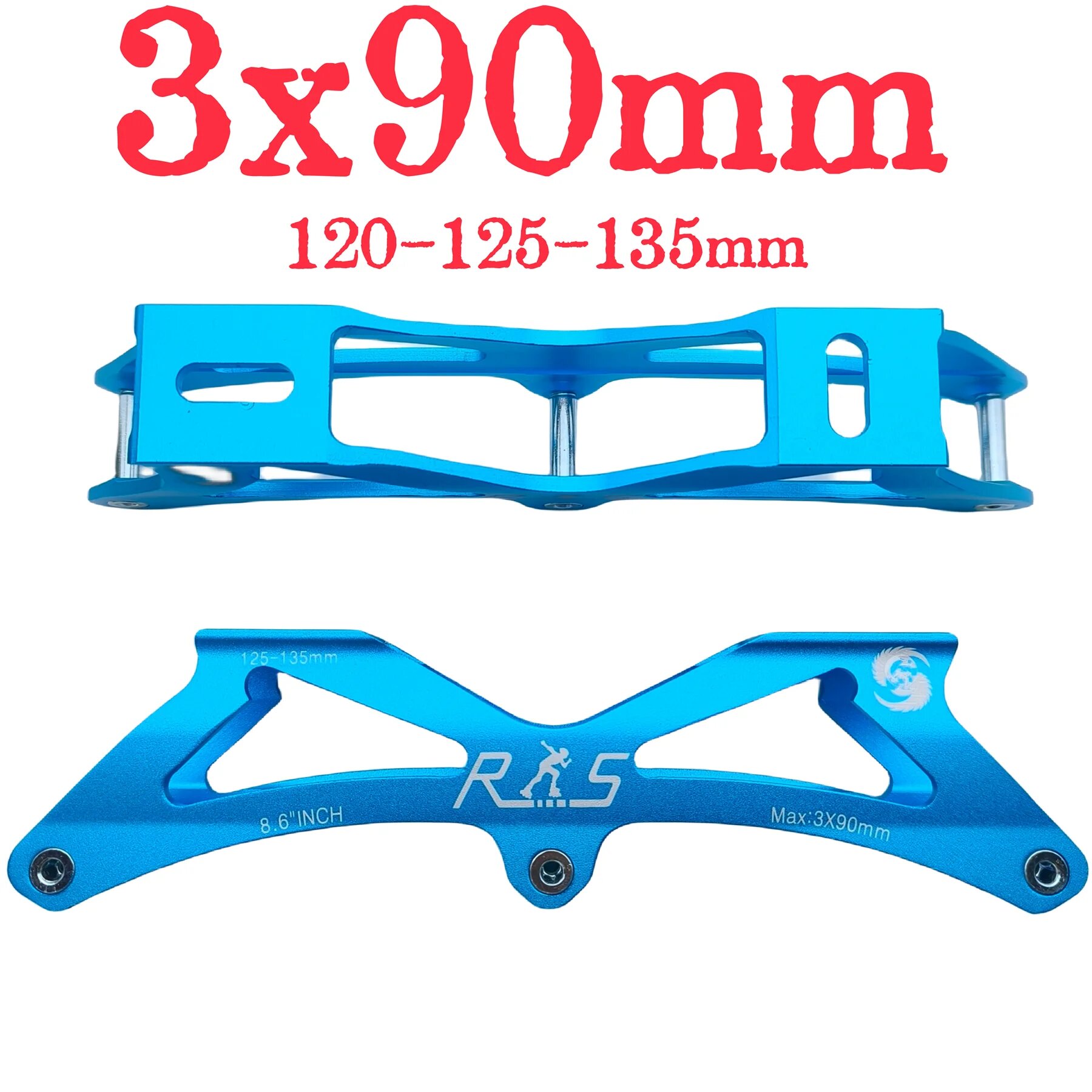 Рама для коньков RAS 3x90mm, 120-135mm