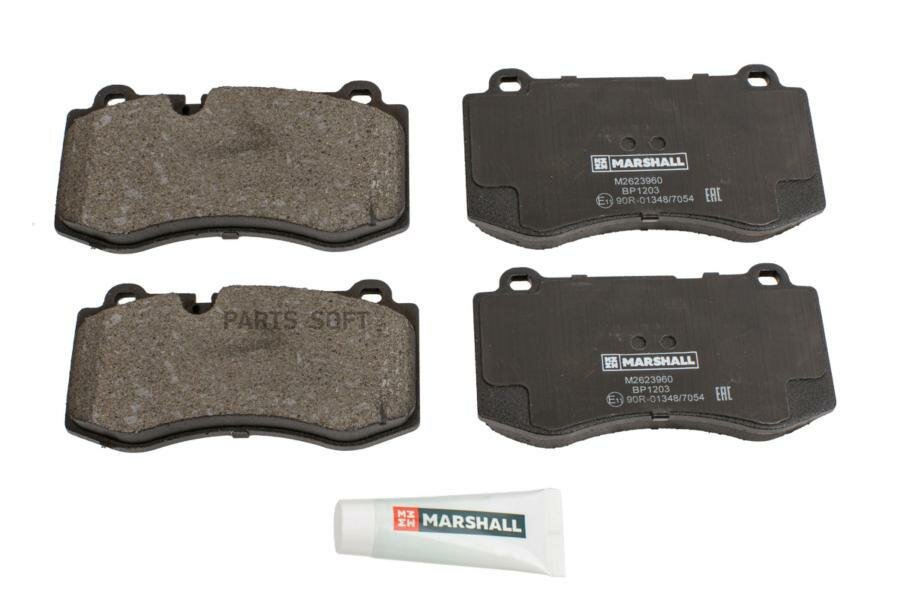 M2623960 MARSHALL Колодки тормозные MERCEDES W221/W211/C219/C216/R230 передние