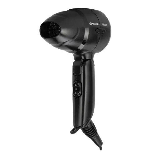 Фен Vitek VT-8210, 1200Вт, черный