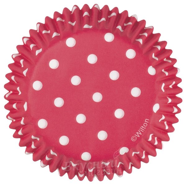 Капсула 5 см. Горох красный Red Dots Wilton 415-0148, 75 шт. (Набор из 3 шт.)