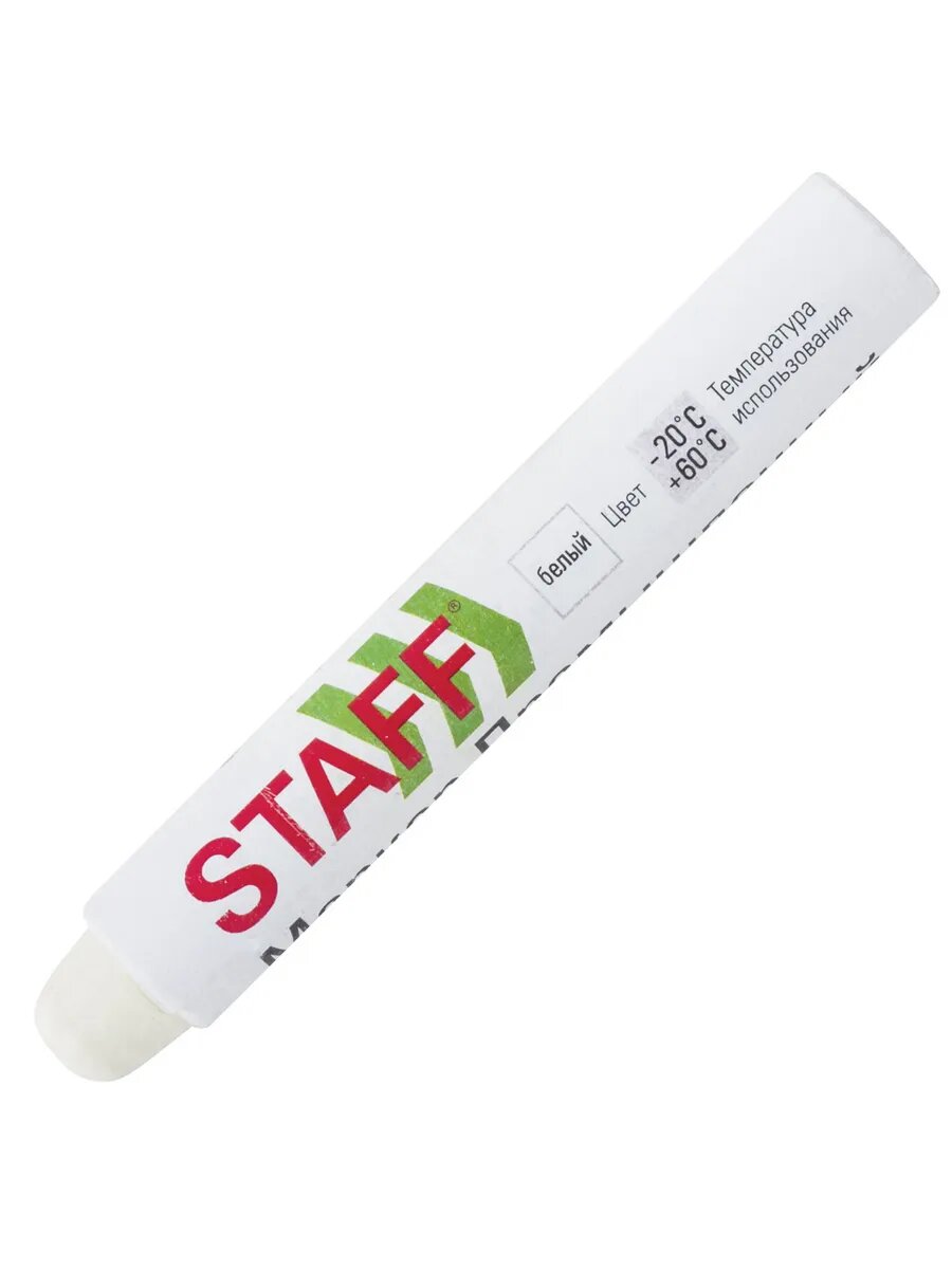 Маркер для шин и резины металла и бетона STAFF ПМ-100/Ш твердый, белый