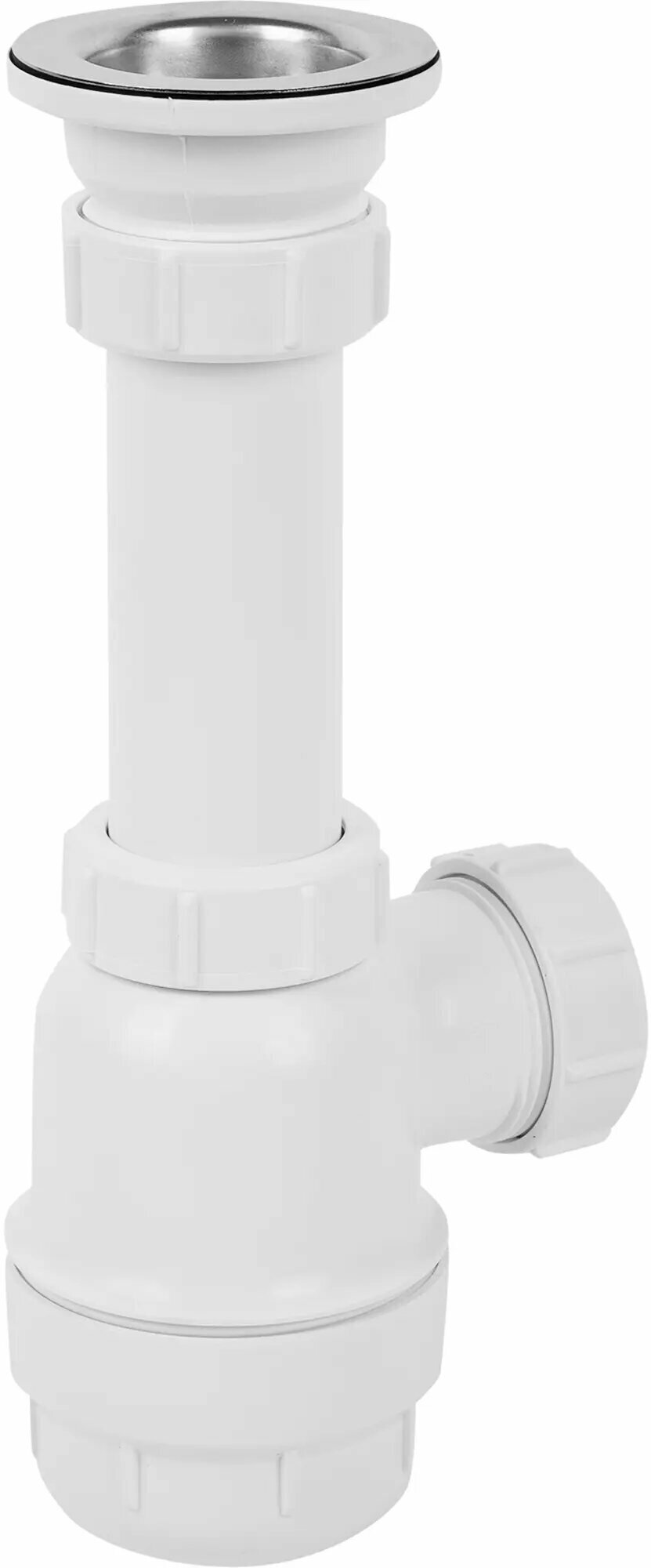 Сифон для мойки McAlpine с выпуском регулируемый по высоте ø70 мм полипропилен MRSK2