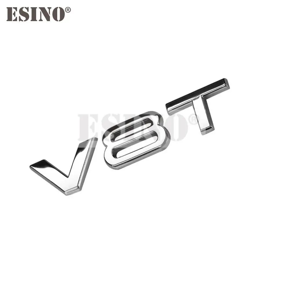 Новый автомобильный Стайлинг V6T V8T 3D металлическая хромированная эмблема из цинкового сплава автомобильный значок наклейка автомобильный аксессуар для A4 A5 A6 A7 A8 Q7 R8