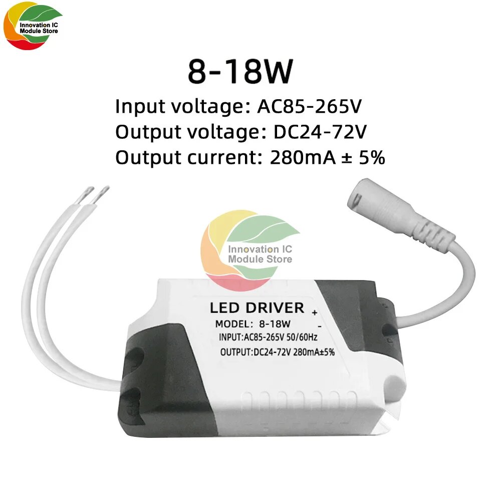 LED драйвер 8-18W, 24-72V, 280mA
