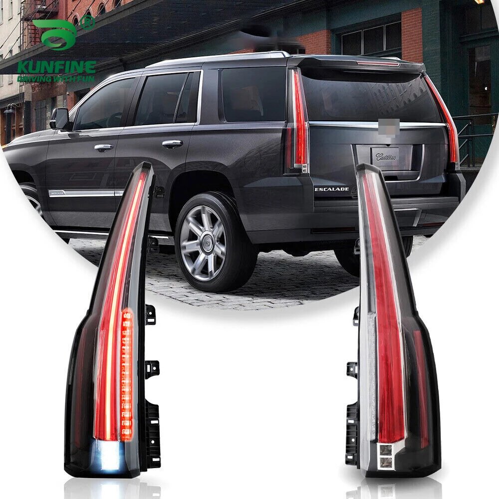 KUNFINE пара автомобильных задних фонарей в сборе для Chevrolet Tahoe/пригородного типа 2015-2020, фонарь тормоза, фонарь с поворотным сигналом