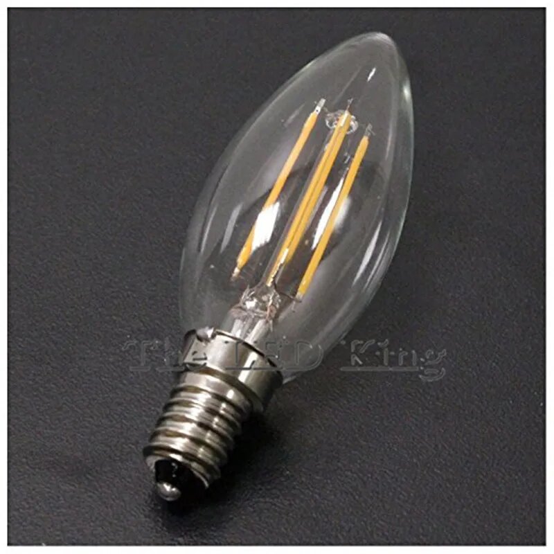 Светодиодная лампа Эдисон THEBSE C35 E14 теплый/холодный белый свет теплый белый, Нет, 18W