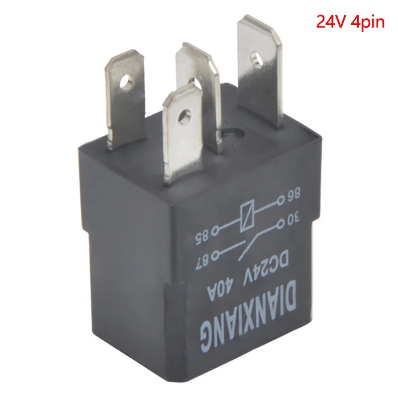 1 шт. автомобильное реле 40A 12 В/24 В 4-контактное 5-контактное маленькое водонепроницаемое реле контроллер освещения 24V 4pin