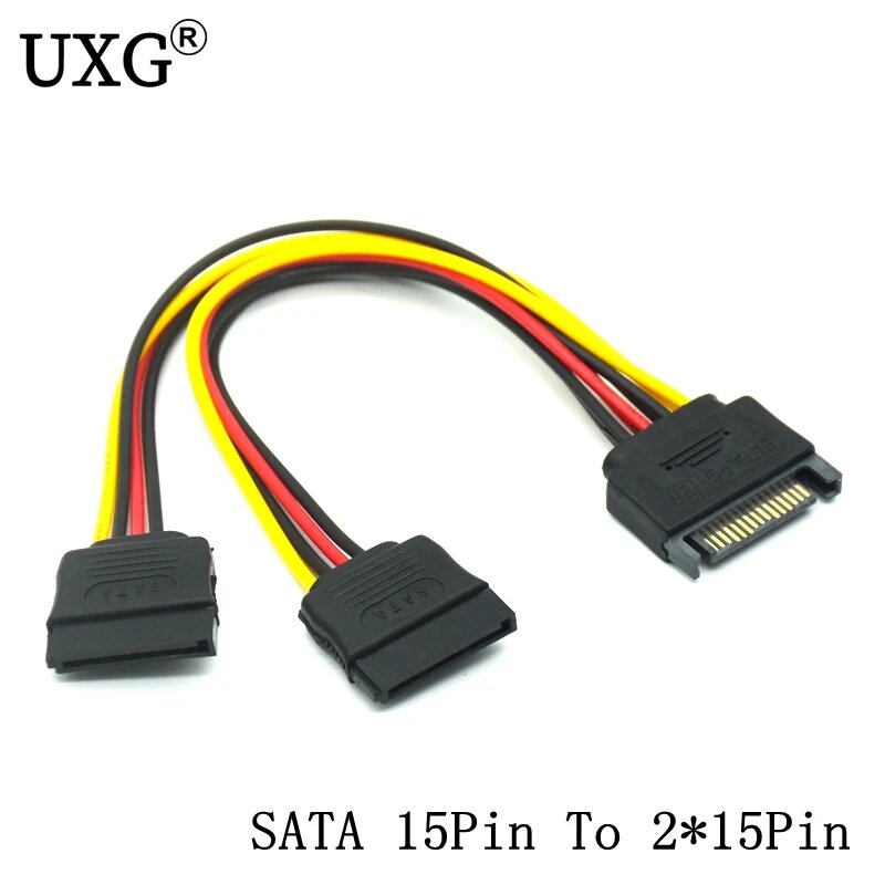 UXG Разветвитель SATA 15Pin на 2 разъема