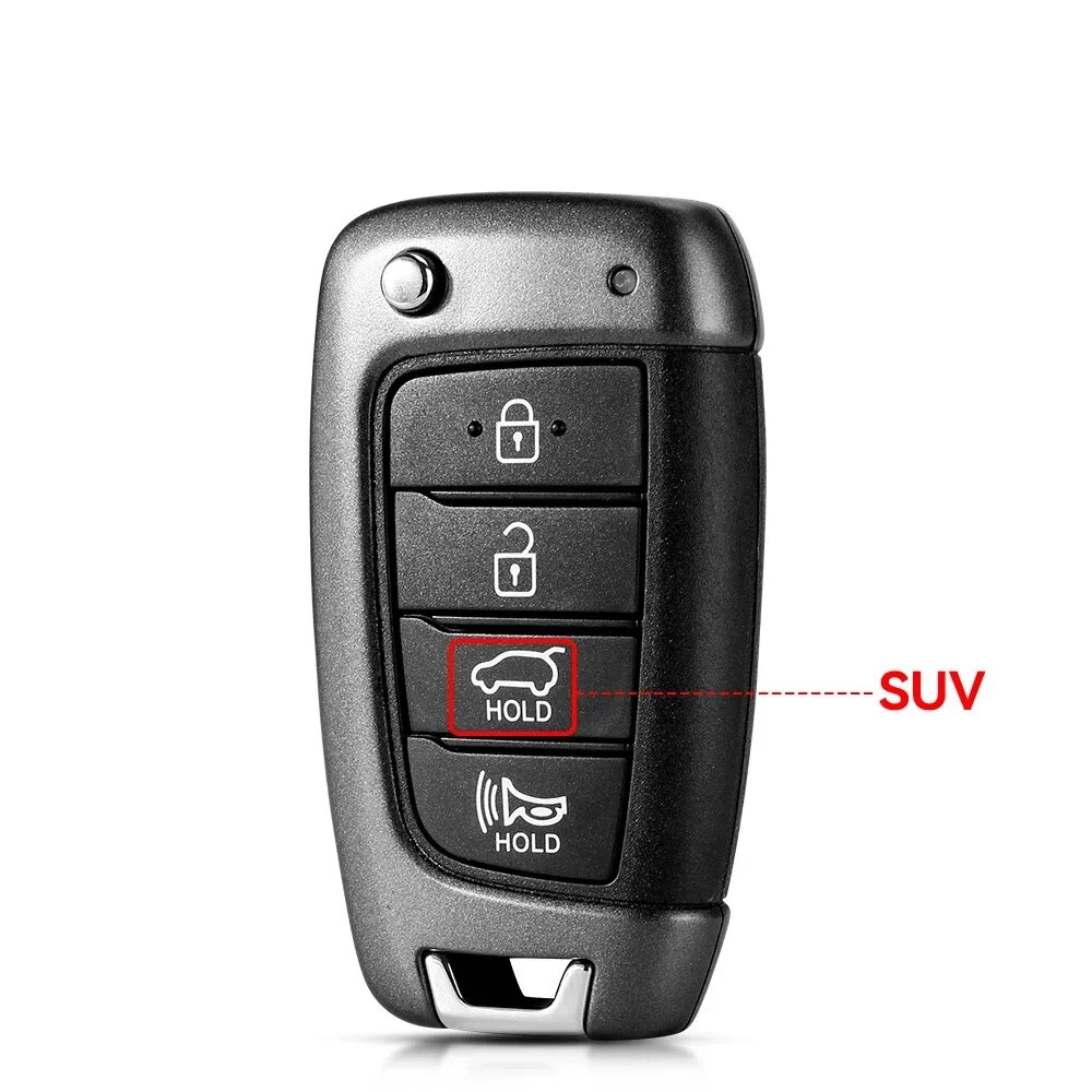 KEYYOU складной раскладной смарт-ключ для автомобиля с дистанционным управлением для HYUNDAI Tucson Elantra Accent Solaris Kona Verna 2017 + запасная деталь SUV 4buttons