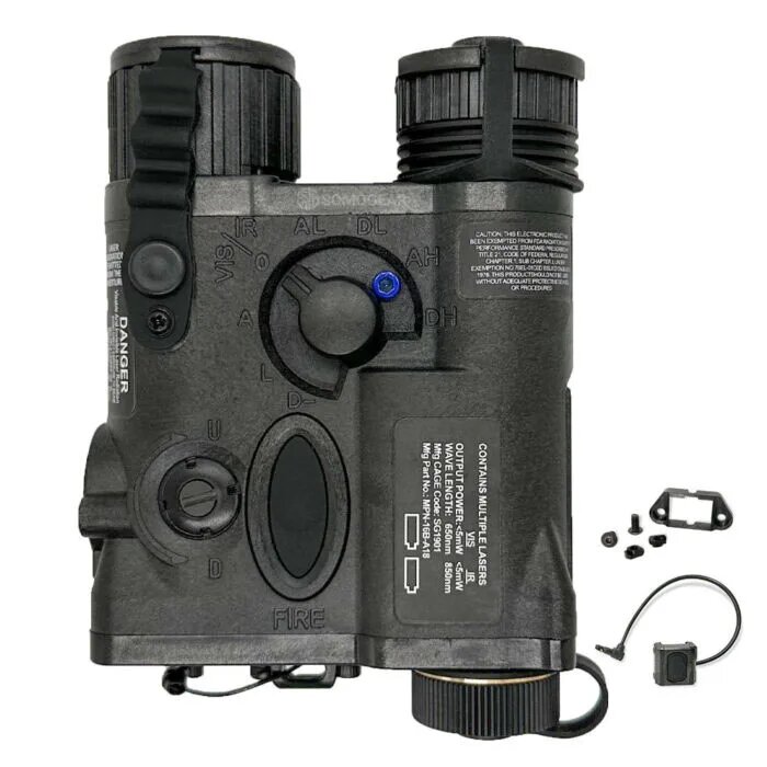 SomoGear PEQ-16B Лазерный фонарик для страйкбола RED Laser BK case