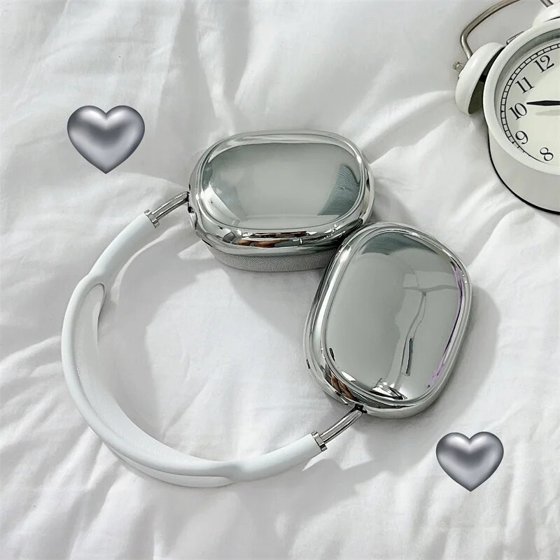 Чехол для наушников Airpods Max, роскошный гальванический защитный чехол с зеркальной поверхностью для Apple Airpods Max, защитный чехол для наушников