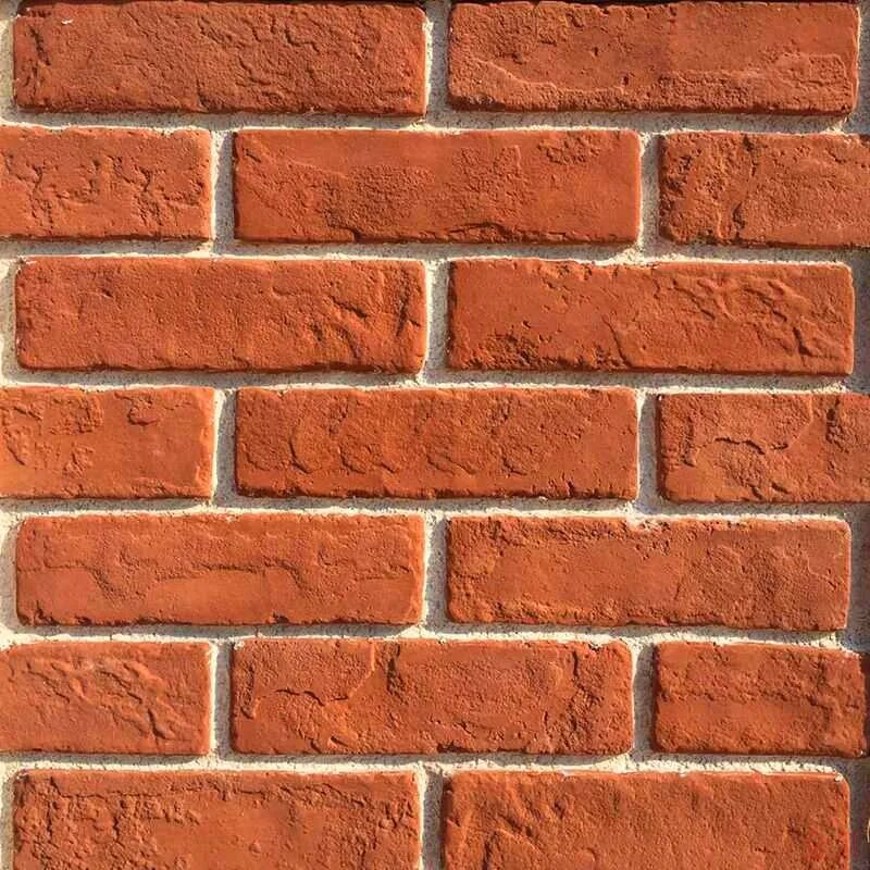 1:12 Обои для кукольного домика бумага красный кирпич 4pcs, Matte