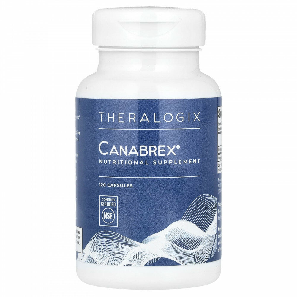 Theralogix, Canabrex, 120 капсул (300 мг на капсулу)