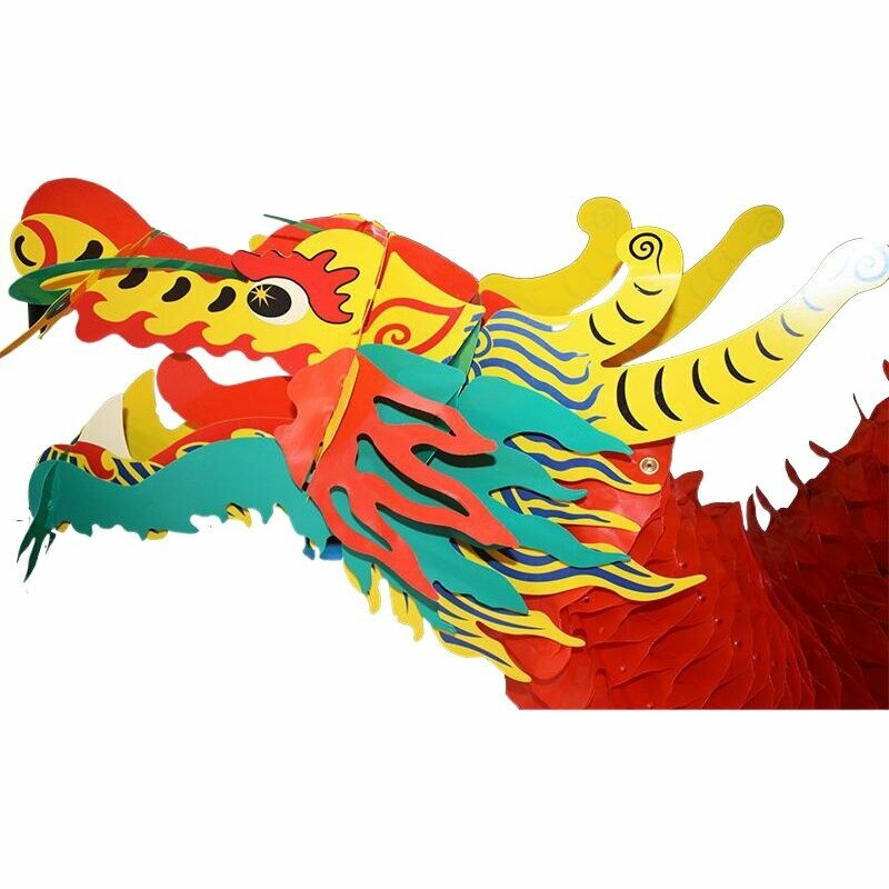 Фонарь-Дракон Yuan Pei fd5454, для Фестиваля Лодок-Драконов, 1м, красный