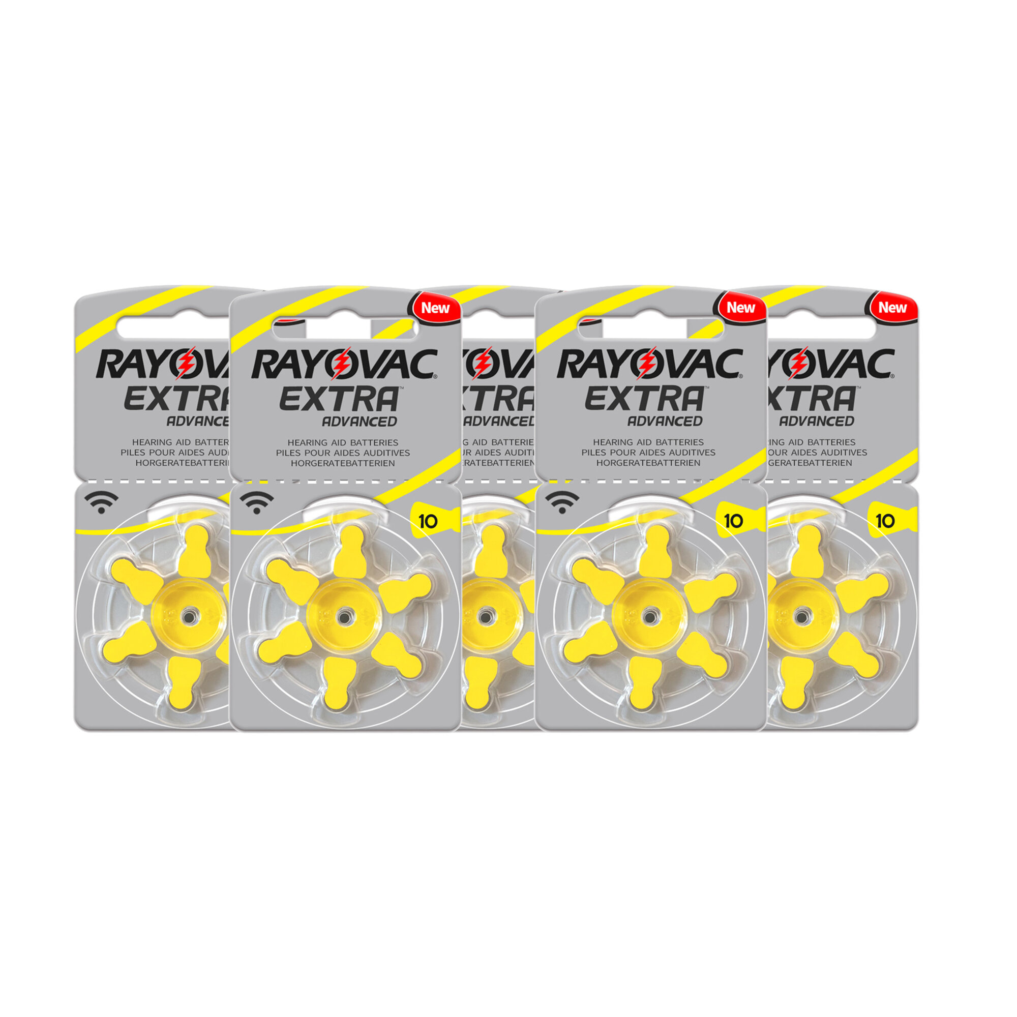 Батарейка RAYOVAC EXTRA ZA10, для слуховых аппаратов, 5 блистер (30 батареек) .