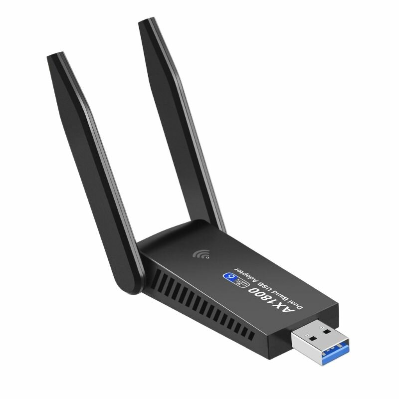 USB Wi-Fi 6 адаптер 802.11ax 1800 Мбит/с для настольного ПК, ноутбука Windows7 10 11 2,4G 5G компьютер беспроводная сетевая карта
