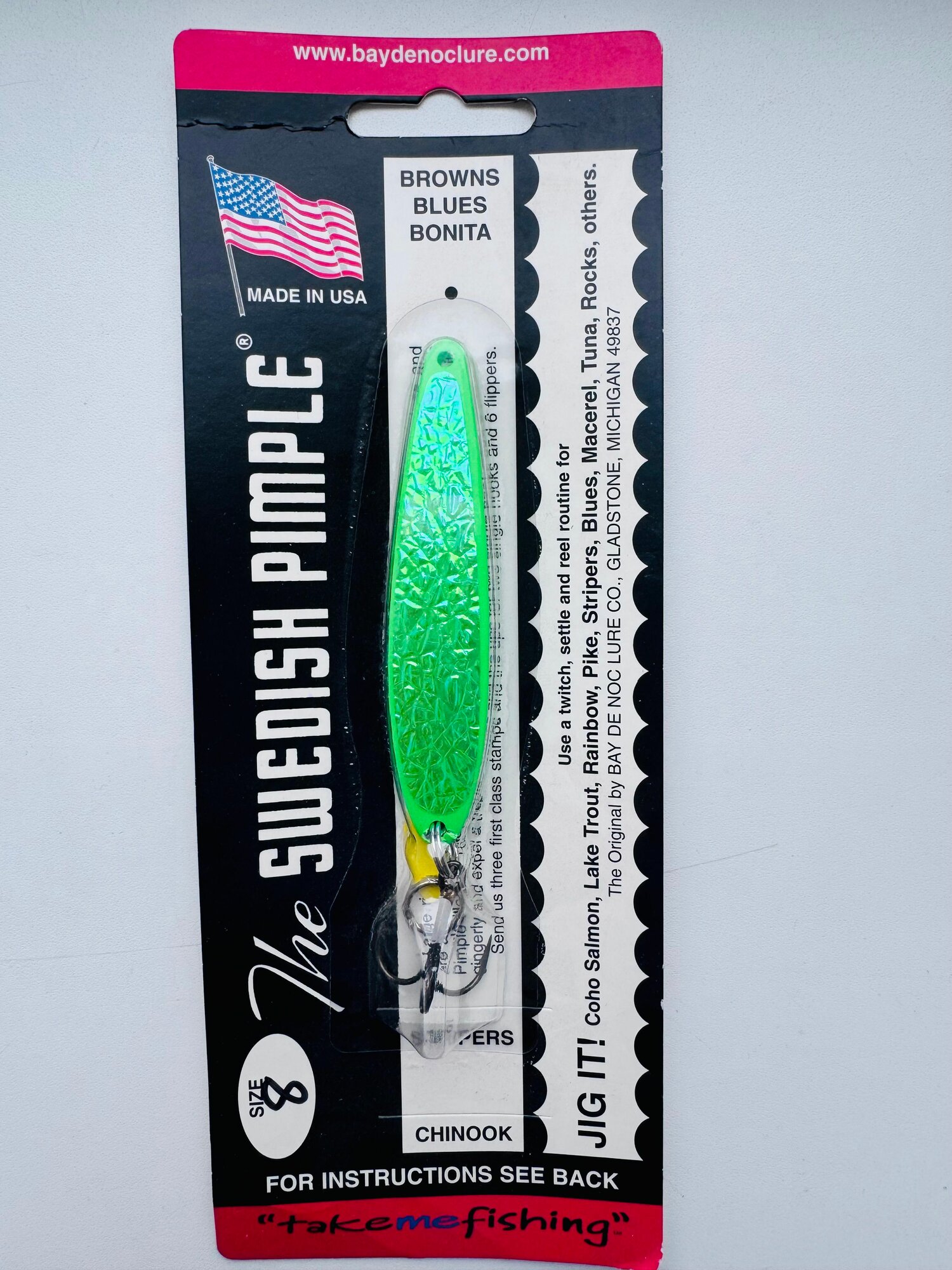 Блесна зимняя The Swedish Pimple 8 ("Шведский Прыщ")