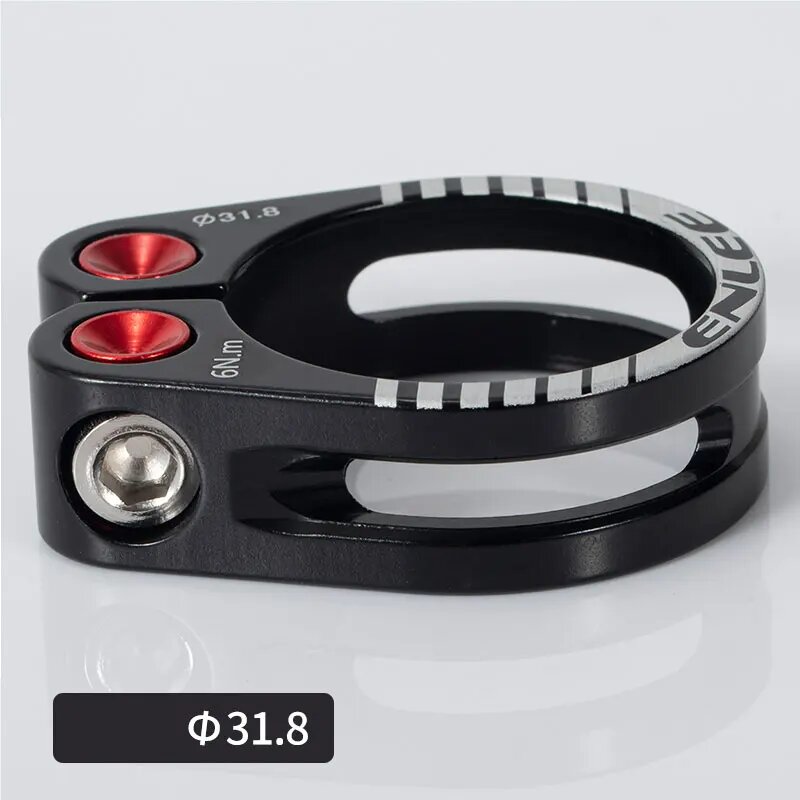 ENLEE Быстросъемный зажим для седла 31,8/34,9 мм Черный, black 31.8