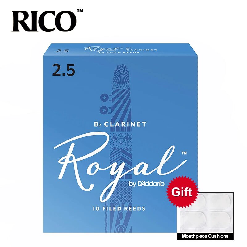RICO Royal кларнетные трости, 10 шт, 2.5 с подарком
