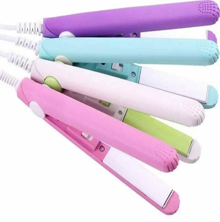 Мини-маленький выпрямитель для волос, студенческий мини-кристаллический утюжок для волос, челка, прямые бигуди для волос, модные портативные инструменты для укладки волос