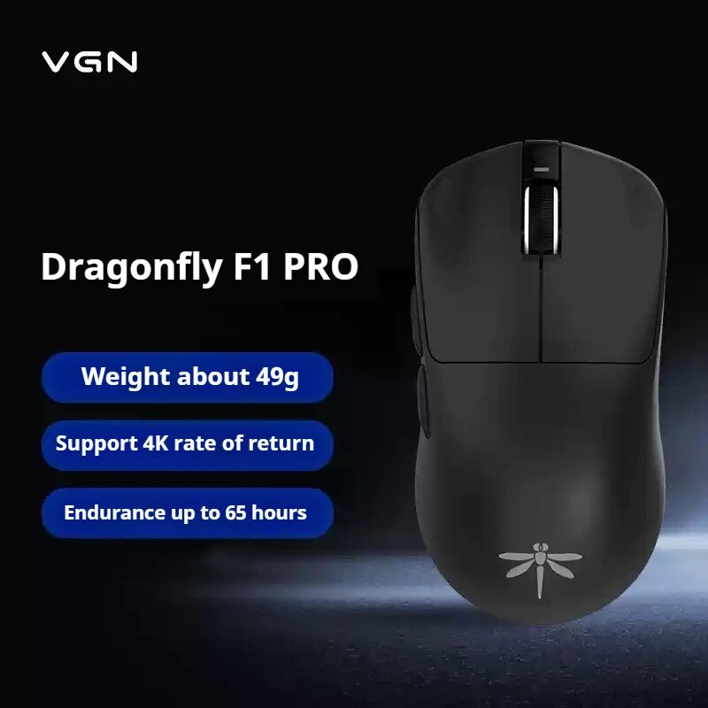 Беспроводная мышь VGN Dragonfly F1 Pro Black 49g