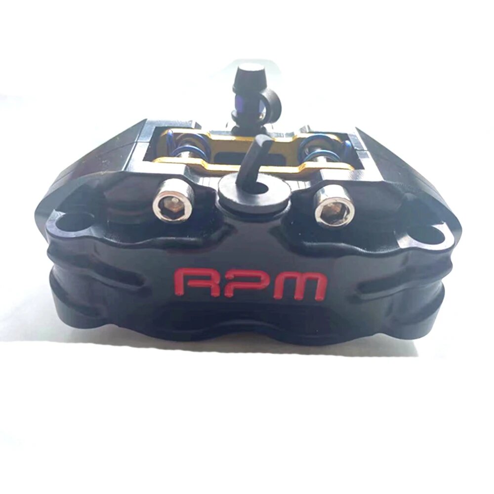 Универсальный новый передний и задний тормозной суппорт для мотоцикла RPM, 4 поршня 82 мм, крепление для Honda Yamaha Scooter RSZ JOG Force Dirt Bike Черный, Black