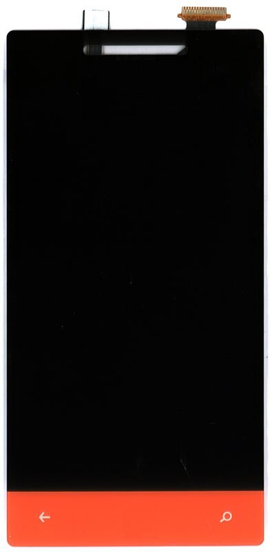 Дисплей для HTC Windows Phone 8S (A620e) черный + красный