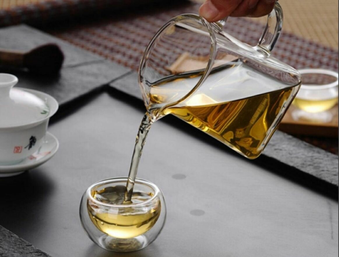 Чахай стеклянный для чая "Квадрат" 350мл