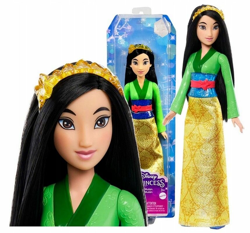 Кукла Mattel Disney Princess - Мулан в блестящем платье - Дисней Принцессы HLW14