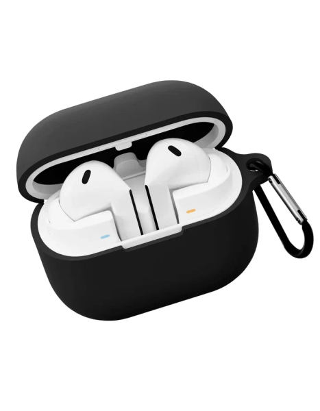 Силиконовый чехол VLP Charm Case с карабином для Samsung Galaxy Buds 3/3 Pro Черный