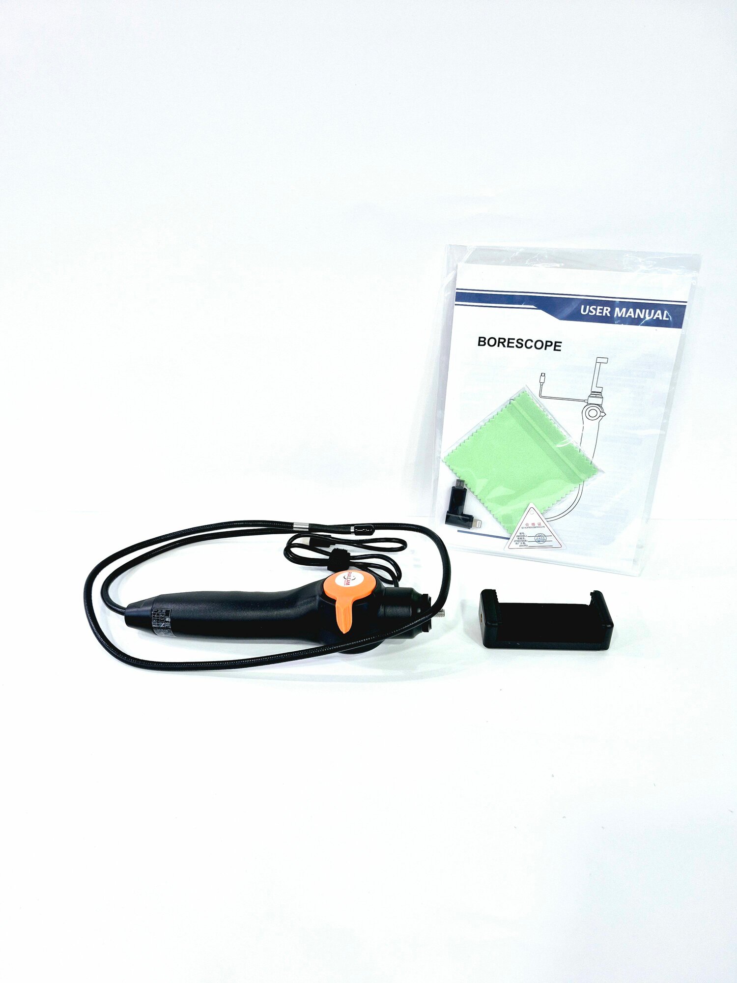 H508M - 6 мм / 4 Эндоскоп поворотный Borescope-M H508M-JZT USB TYPE-C 1 метр, 6 мм, твёрдый кабель, арт: 8022-К