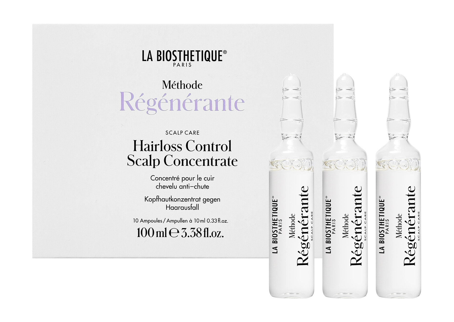 LA BIOSTHETIQUE Hairloss Con.Scalp Concentrate Ампульный концентрат против выпадения волос суперактивный, 10х10 мл