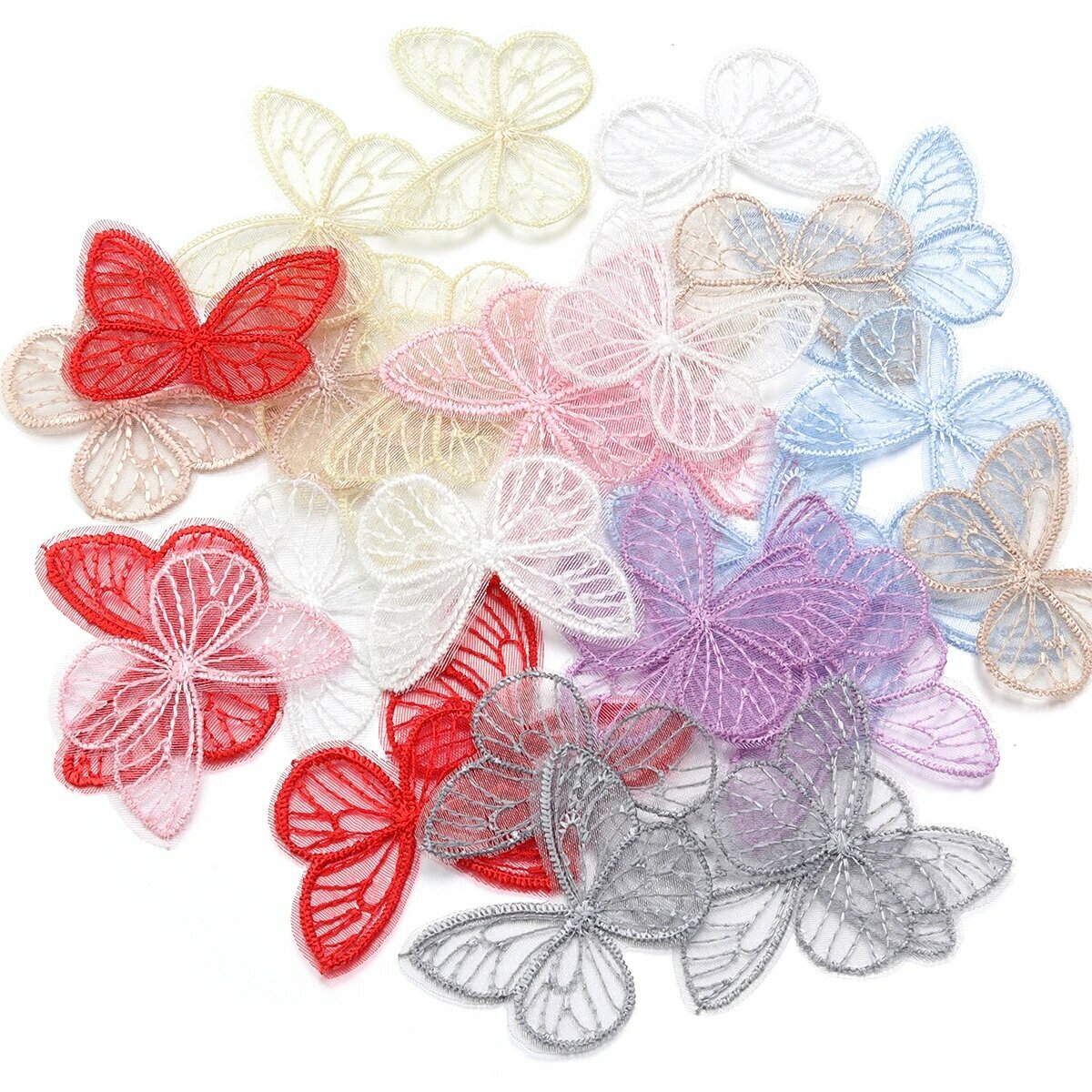 Вышивка бабочки Mix Colors