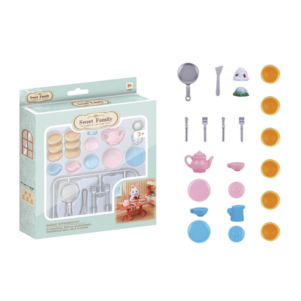 Набор из 23 предметов, игровой домик с игрушечными кексами