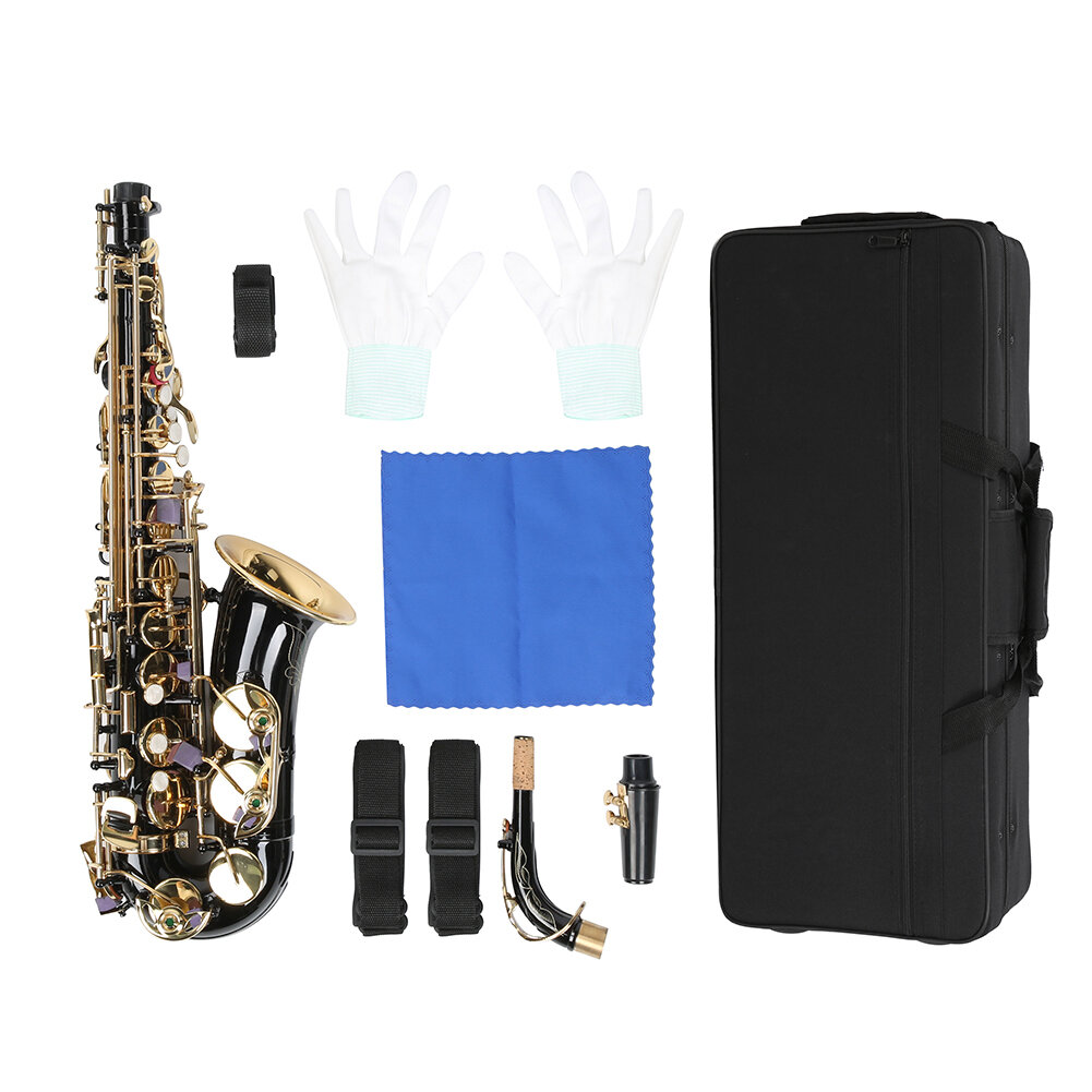 Alto Saxophone E Flat Bending Tube Brass and Electrophoresis Gold Surface Kit