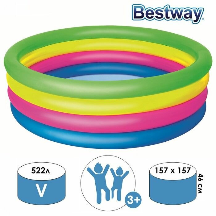 Бассейн надувной Bestway Play pool, 157х46 см (51117)