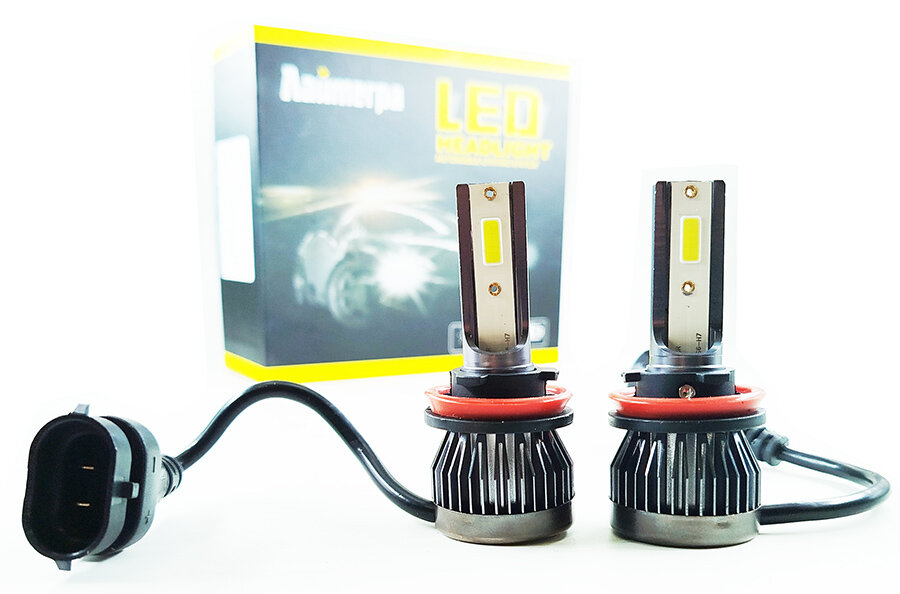 Головной свет. Лампа светодиодная. Без вентилятора. 9-32 вольт 36 ватт H11 K7 pro