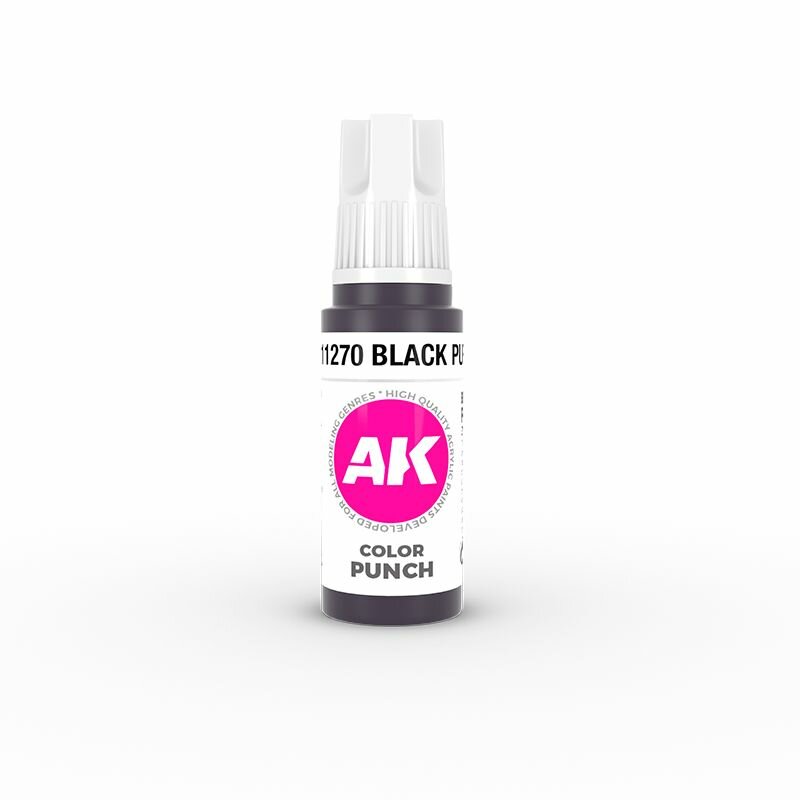 Акриловая краска AK Interactive - Color Punch: Black Puprple (17мл)