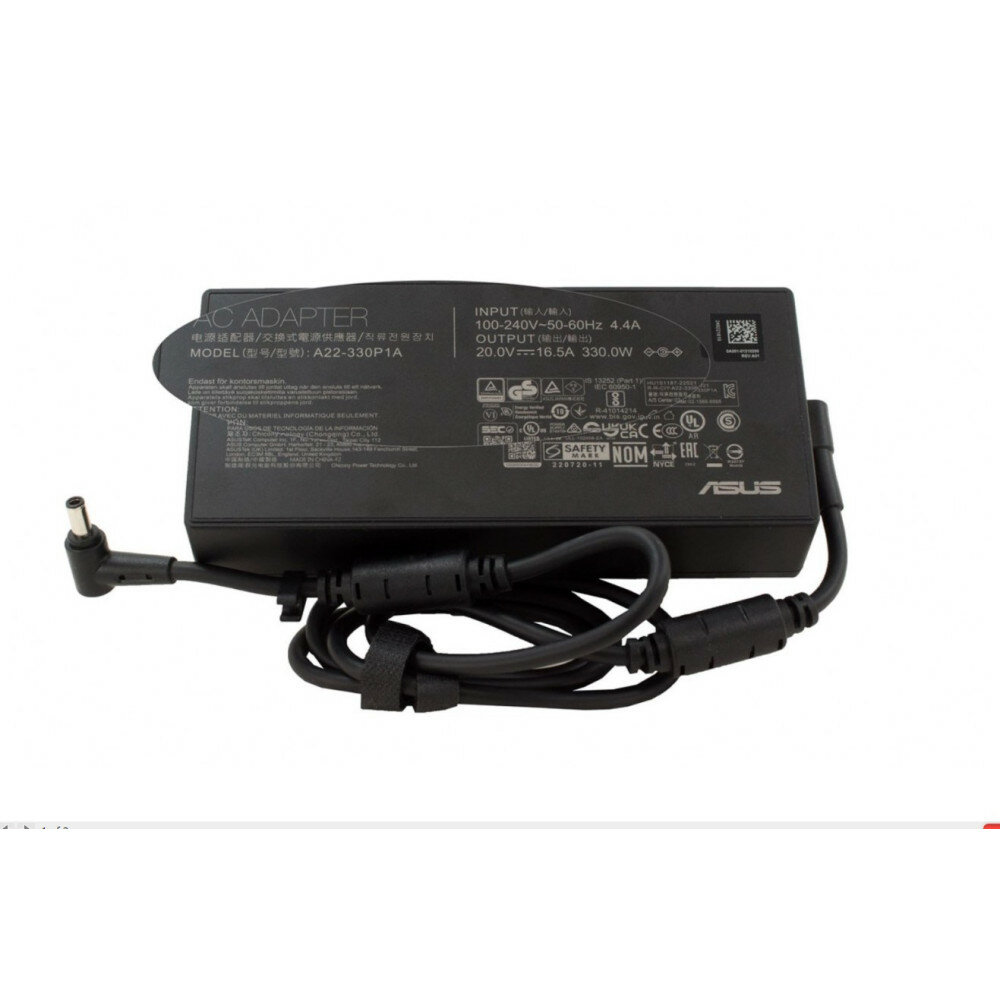 Блок питания для ноутбука Asus 20V 16.5A 330W 6.0x3.7mm (A22-330P1A), без сетевого кабеля, HC/ORG