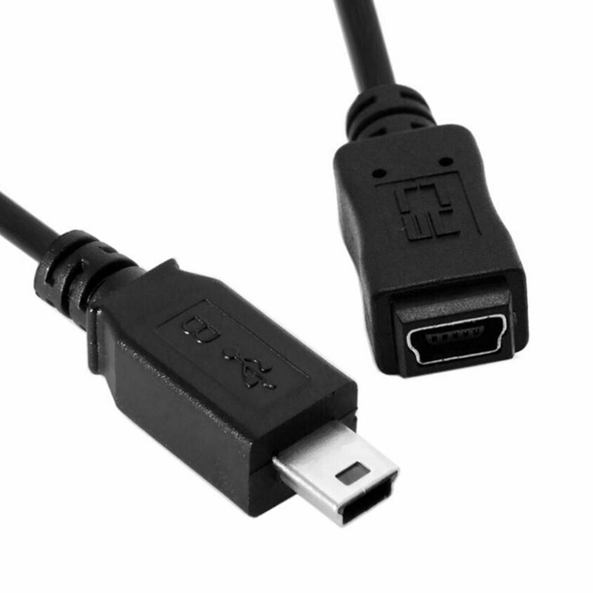 USB 2.0 mini usb 5 pin male to female plug удлинитель адаптер спиральный спиральный кабель 1.5M 5Ft