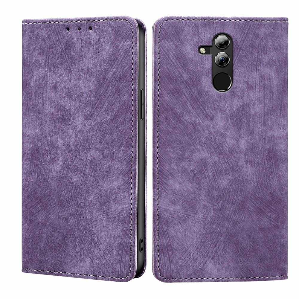 Чехол-книжка MyPads для Huawei Mate 20 Lite / Хуавей Мате 20 Лайт мягкое прикосновение (фиолетовый)